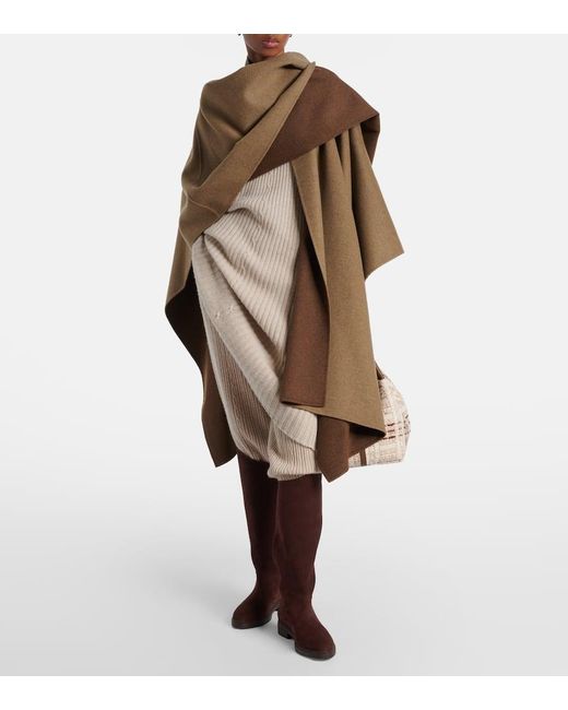 Loro Piana Spagna Cashmere Cape in Brown | Lyst