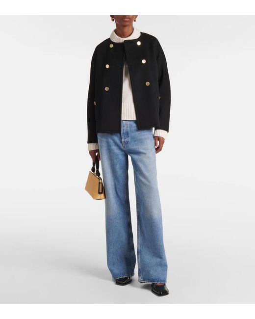 Max Mara Samantha Wool Jacket in Blue | Lyst
