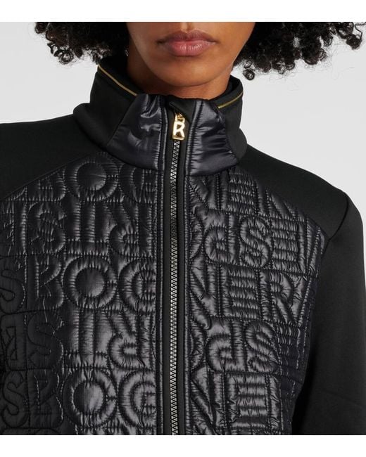 Bogner Piara Quilted Ski Jacket in Black | Lyst