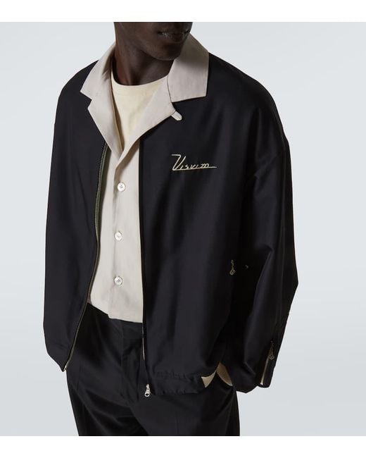 Visvim Souvenir Reversible Bomber Jacket in Black for Men | Lyst