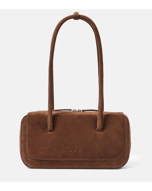 Aesther Ekme Lagune Mini Suede Shoulder Bag in Brown | Lyst