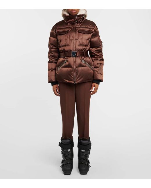 Bogner Elaine Stirrup Ski Pants in Brown | Lyst
