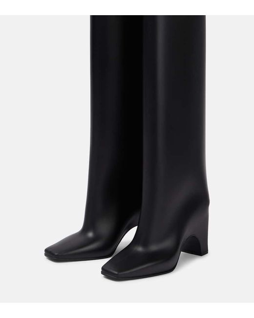 Coperni Rubber Bridge Knee-high Boots in Black | Lyst