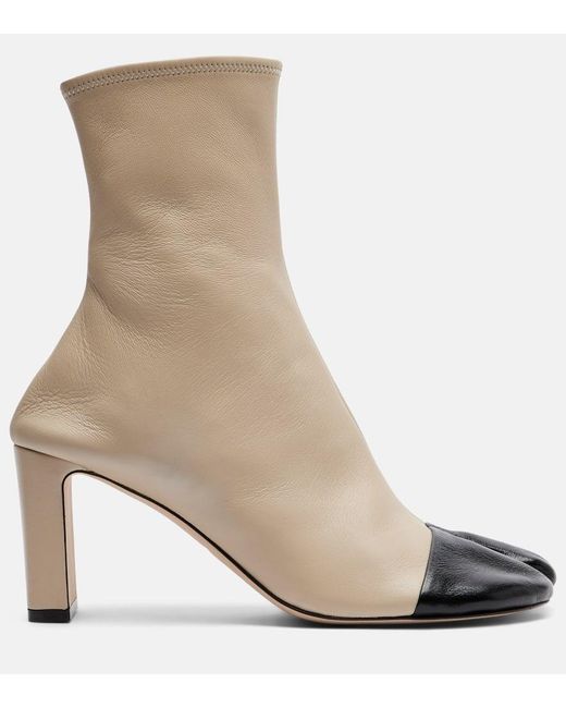 Christen Tabi 75 Leather Ankle Boots in Natural | Lyst UK