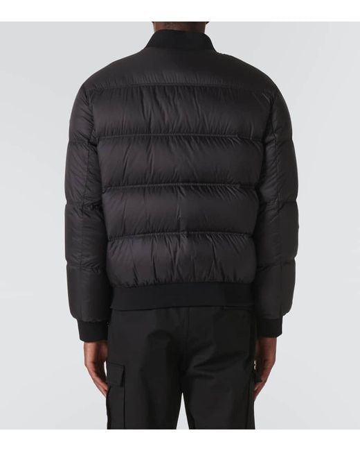 Moncler Vioz Quilted Down Bomber Jacket in Black for Men | Lyst