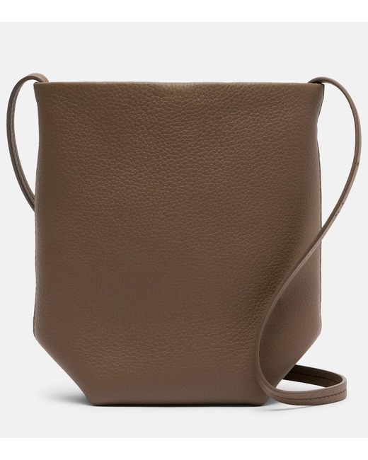 The Row N/S Park Leather Crossbody Bag in Brown | Lyst UK
