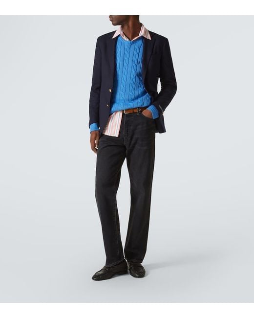 Polo Ralph Lauren The Iconic Doeskin Wool Blazer in Blue for Men | Lyst UK