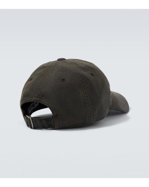 Acne Studios Embroidered Logo Cotton Baseball Cap in Grey for Men | Lyst UK