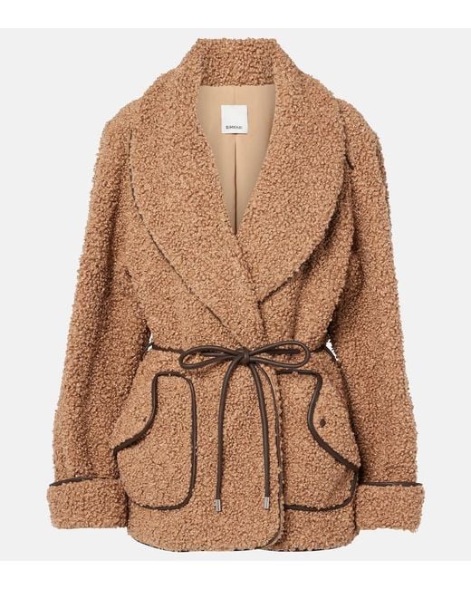 Jonathan Simkhai Kimia Faux Fur Jacket in Brown | Lyst