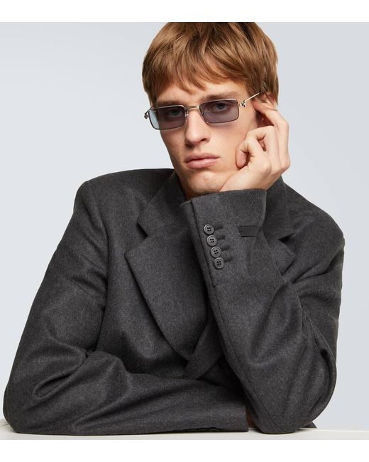 Cartier Premiere De Cartier Rectangular Sunglasses in Blue for Men ...