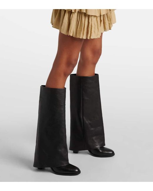 See By Chloé Melia Leather Over-The-Knee Boots in Black | Lyst