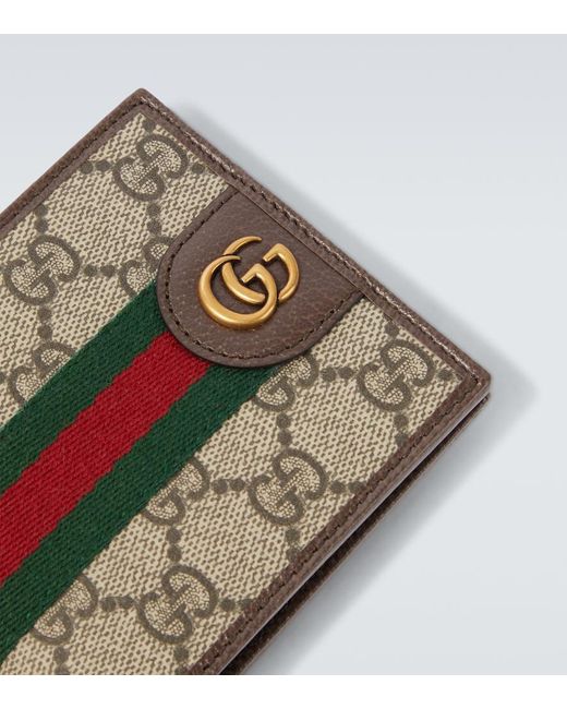 Gucci Ophidia Gg Canvas Bifold Wallet in Natural for Men | Lyst