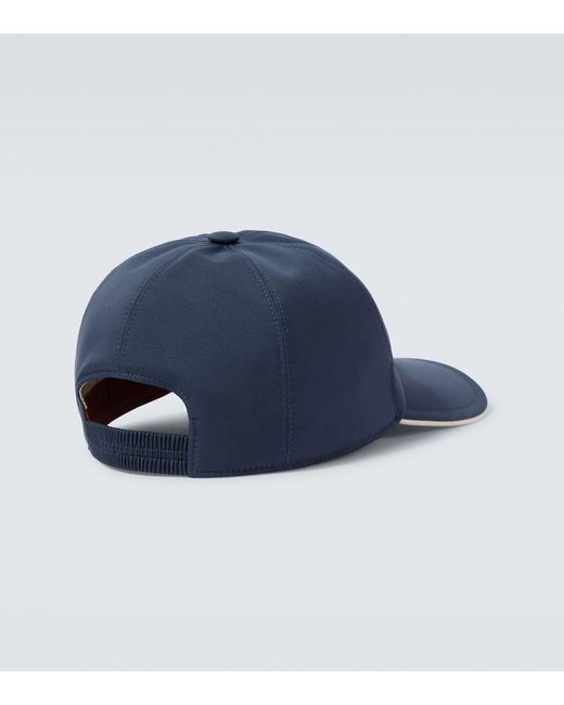 Loro Piana Logo Baseball Cap in Blue for Men | Lyst