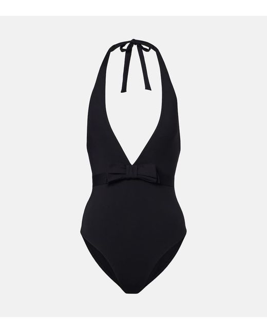 Eres Couture Bow-Detail Swimsuit in Blue | Lyst UK