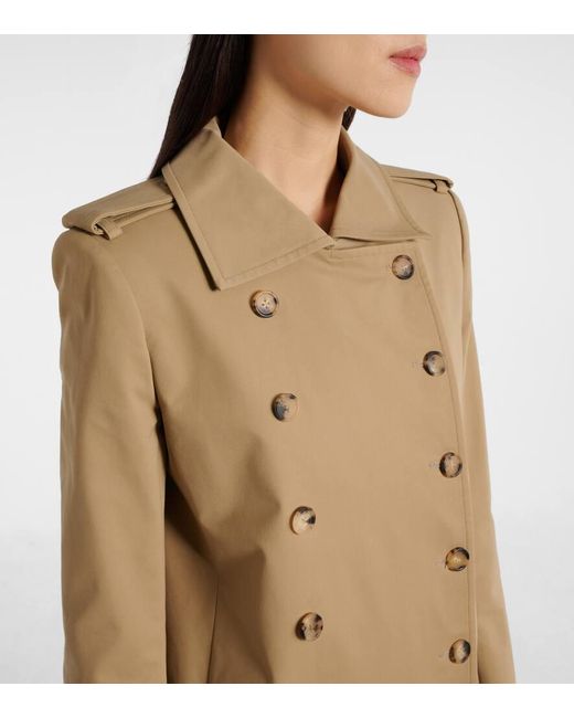 Khaite Mallory Double-Breasted Trench Coat in Natural | Lyst