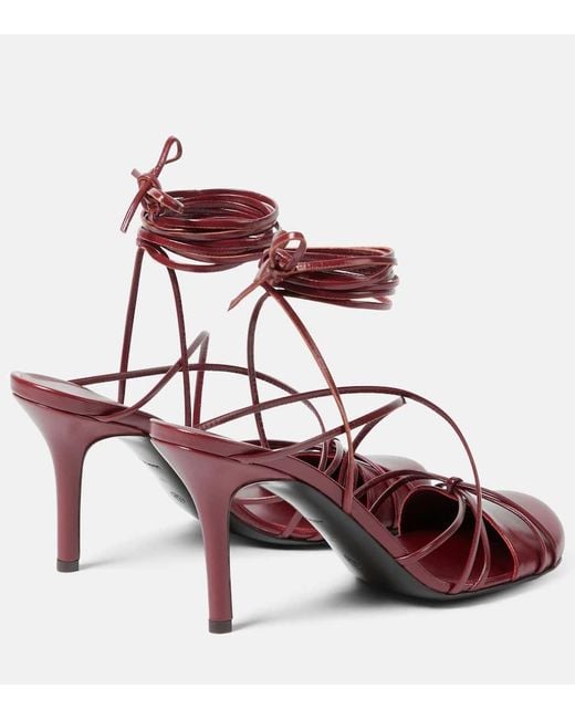 The Row Joan Leather Pumps in Red | Lyst UK