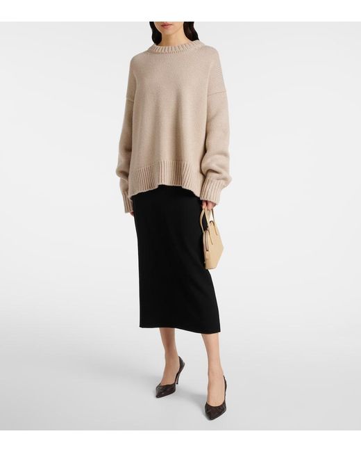 The Row Ingrid Leather Tote Bag in Natural | Lyst