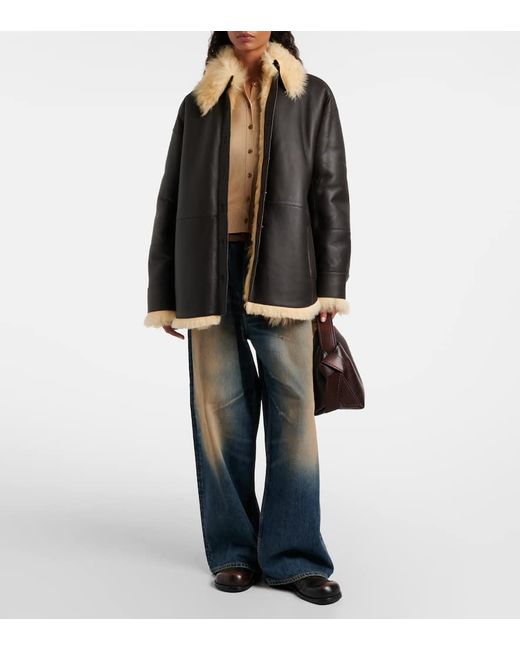 Acne Studios Lessora Leather Jacket in Black | Lyst UK