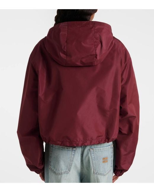 Miu Miu Technical Jacket in Red | Lyst UK