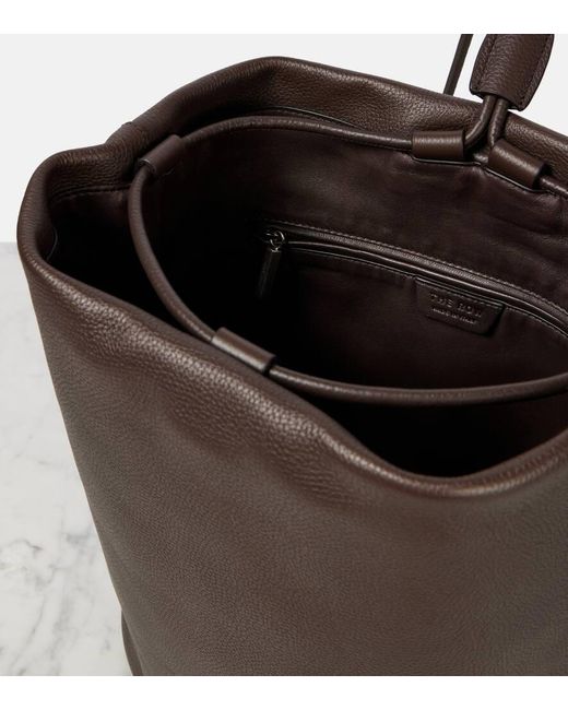 The Row Joe Leather Backpack in Brown | Lyst