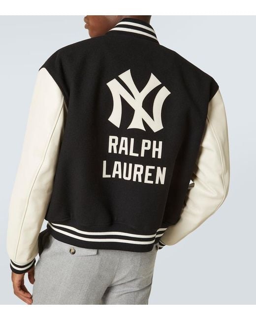 Ralph Lauren X New York Yankees Wool And Cashmere Varsity Jacket in ...