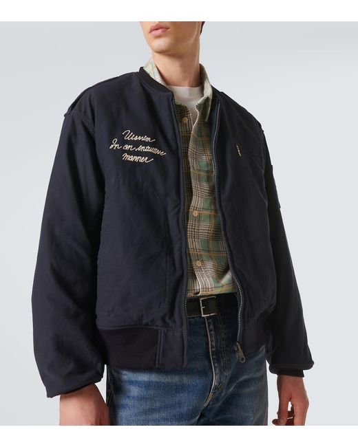 Visvim Acala Reversible Cotton-blend Jacket in Blue for Men | Lyst