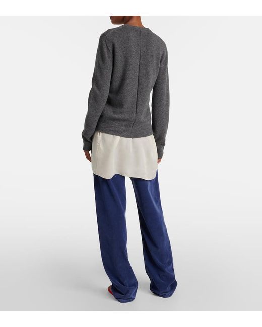 The Row Jayad Cashmere Sweater in Gray | Lyst