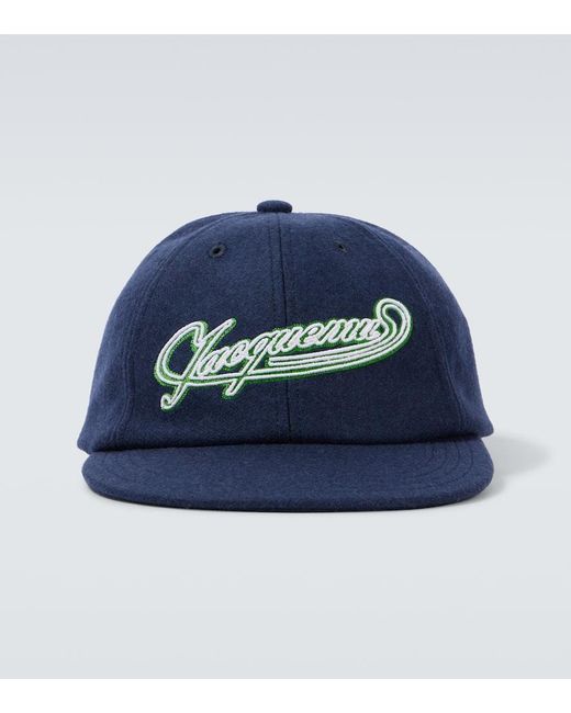 Jacquemus Wool-Blend Baseball Cap in Blue for Men | Lyst