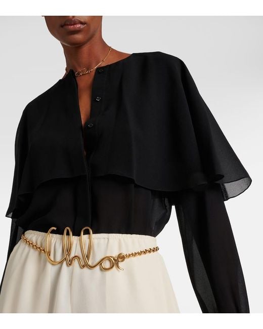 Chloé Iconic Chain Belt in Metallic | Lyst