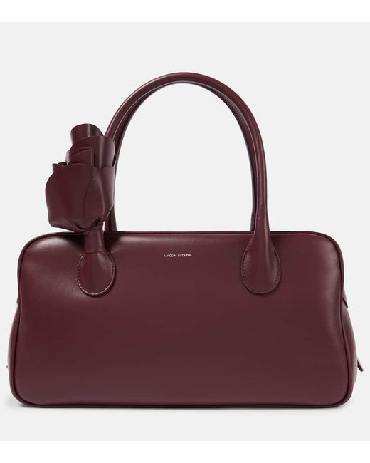 Magda Butrym Brigitte Leather Tote Bag in Purple | Lyst UK