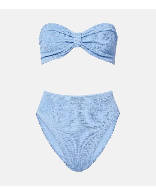 Hunza G Ruby Bikini in Blue | Lyst