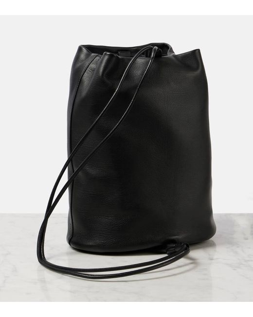 The Row Joe Leather Backpack in Black | Lyst