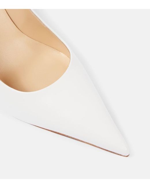 Magda Butrym Floral-Applique Leather Pumps in White | Lyst