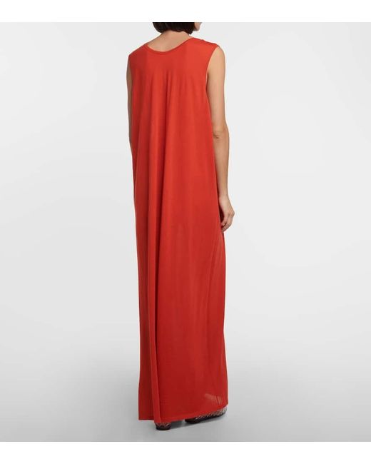 The Row Gianna Cashmere Maxi Dress in Red | Lyst
