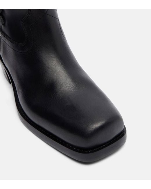 Paris Texas Roxanne 45 Leather Knee-High Boots in Black | Lyst UK