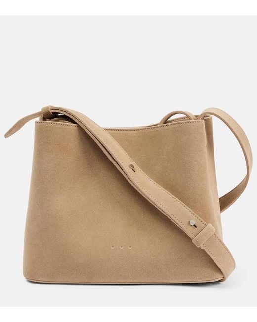 Aesther Ekme Sac Mini Suede Tote Bag in Natural | Lyst