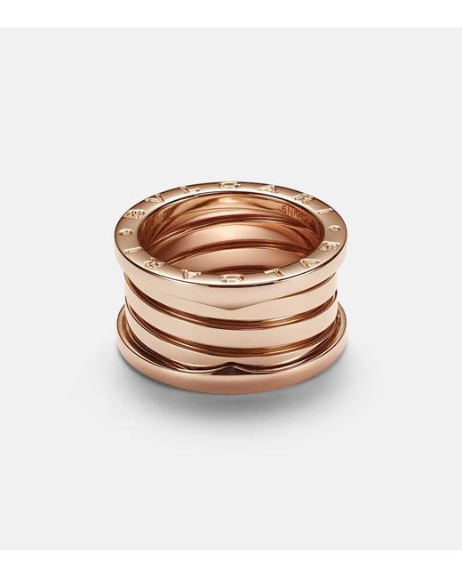 BVLGARI B.Zero1 18Kt Rose Ring in Metallic | Lyst