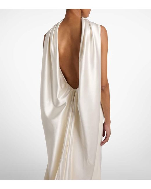 Danielle Frankel Bridal Miles Wool-Blend Gown in White | Lyst UK