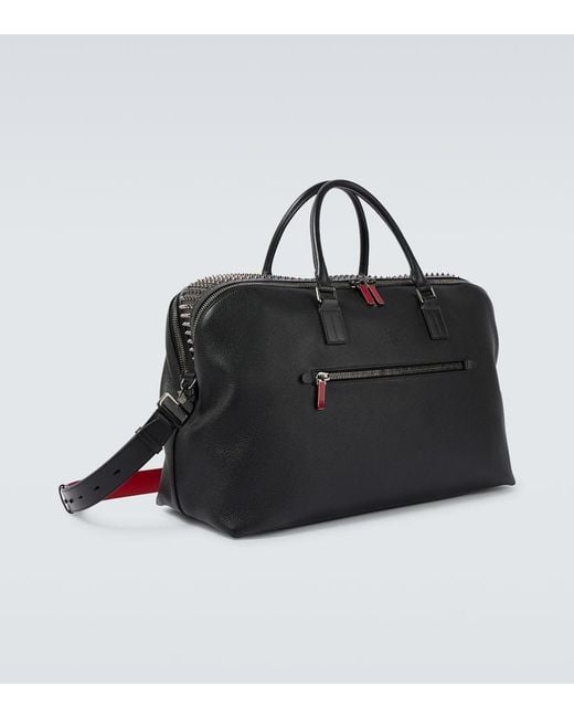 Christian Louboutin Funky Studded Leather Duffel Bag in Black for Men ...