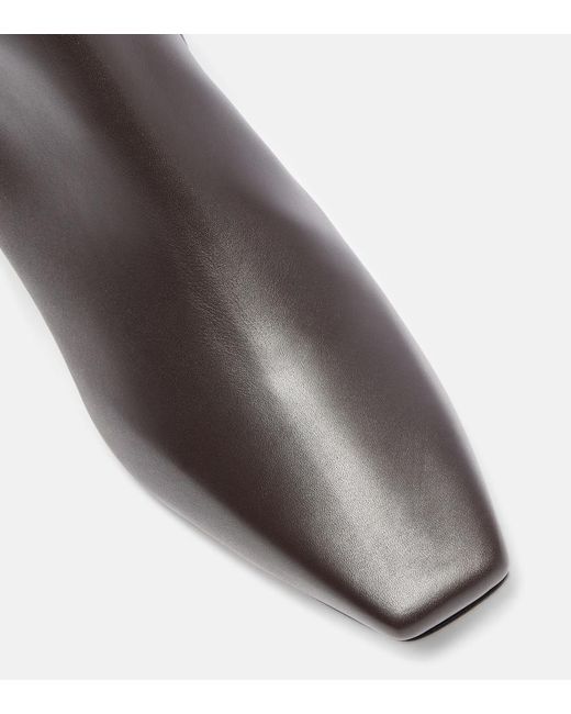 Manolo Blahnik Ofara Leather Knee-High Boots in Black | Lyst