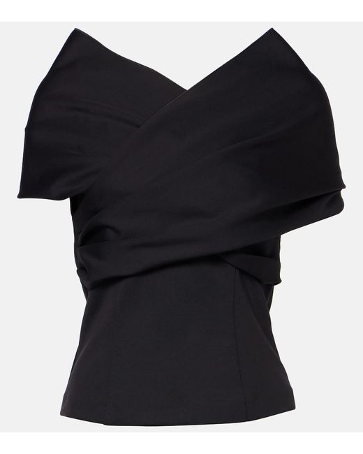 Max Mara Nespola Top in Black | Lyst