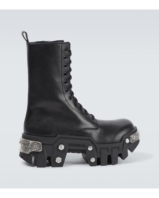 Balenciaga Bulldozer Boots in Black for Men | Lyst