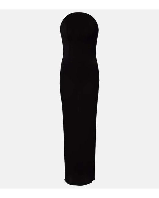 Alaïa Sheer Jersey Cocktail Dress in Black | Lyst UK