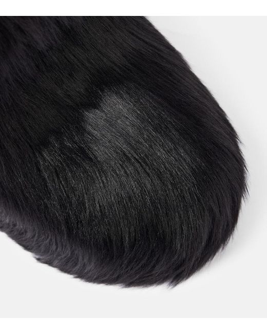 Moon Boot Icon Yeti Mid Faux Fur Snow Boots in Black | Lyst Moon Boot Icon Yeti Mid Faux Fur Snow Boots in Black | Lyst