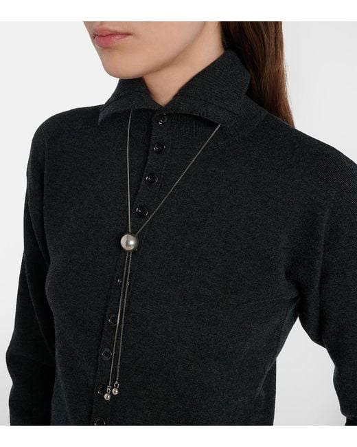 Lemaire Rattle Necklace in White | Lyst UK