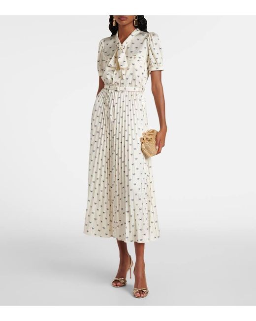 Self-Portrait Bow-Detail Chainmail Clutch in Metallic | Lyst