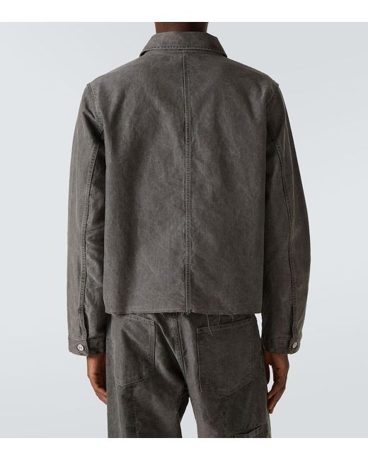 Our Legacy Cut Rebirth Denim Jacket in Gray for Men | Lyst