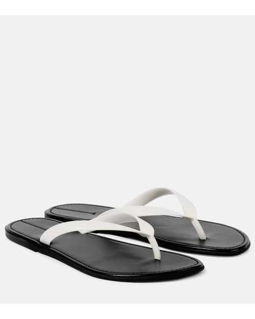 The Row Beach Thong Sandals In White Lyst