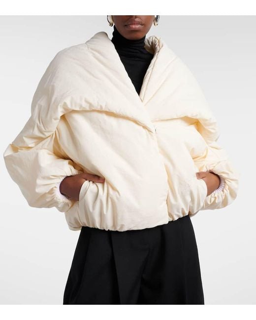 Jacquemus Chale Bomber Jacket in White | Lyst UK