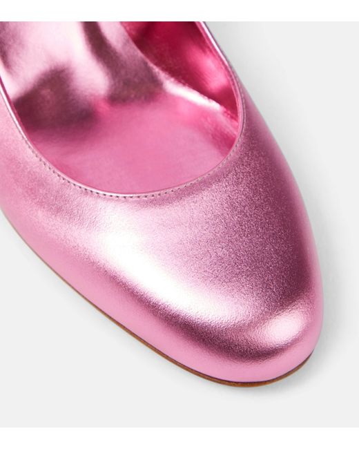 Christian Louboutin Miss Jane Leather Mary Jane Pumps in Pink | Lyst UK